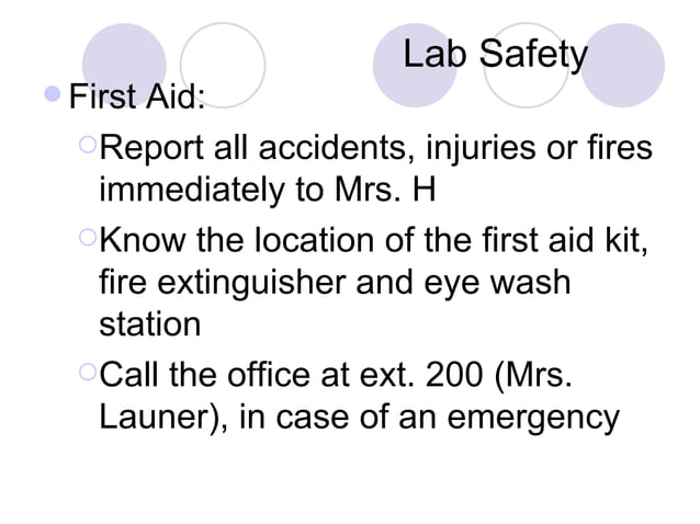 Scientific Method Lab Safety | PPT