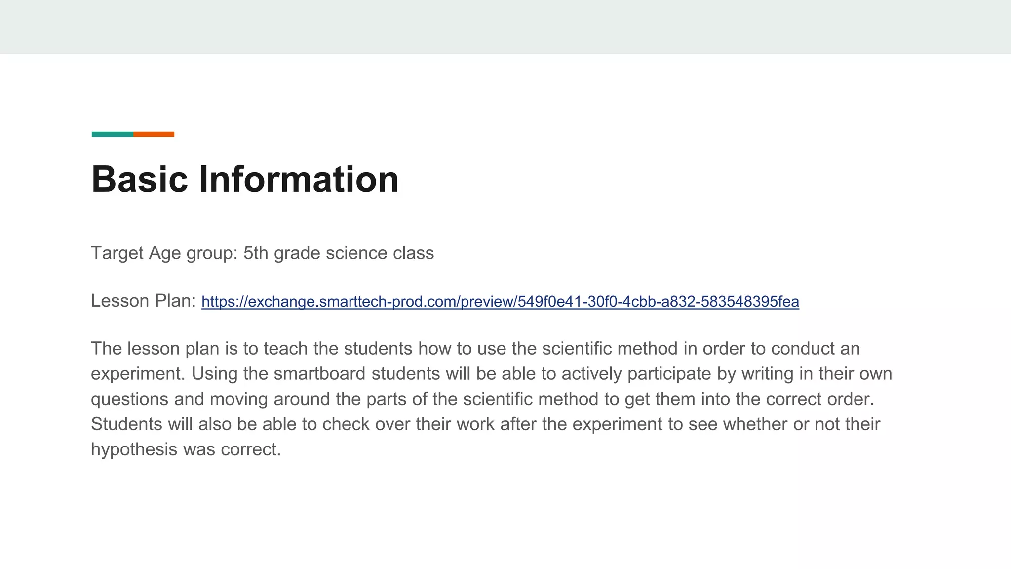 Scientific method learning plan | PPTX