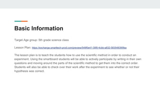 Scientific method learning plan | PPTX