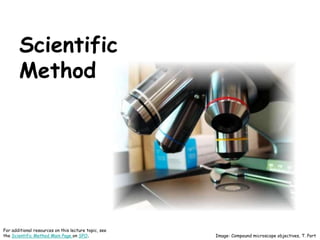 Scientific Method Lecture+.ppt | Infectious Diseases | Diseases and ...
