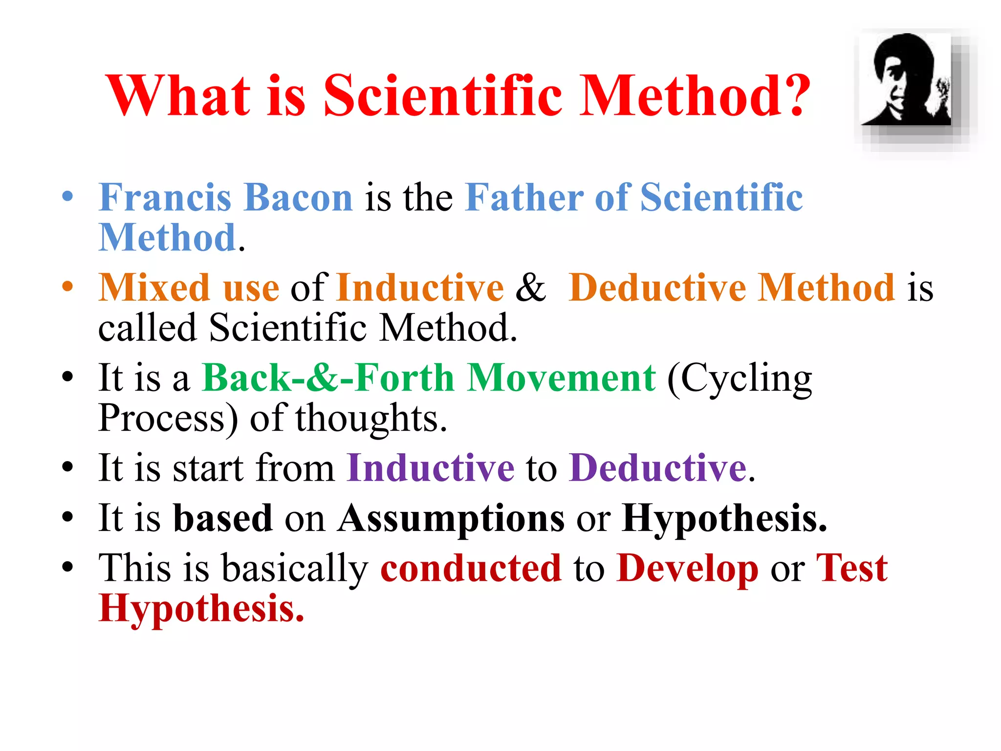 Meaning & Steps of Scientific Method | PPTX