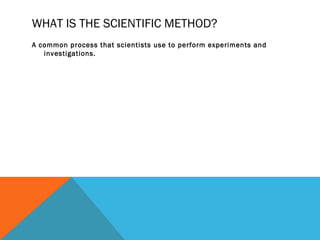 Scientific method notes | PPT