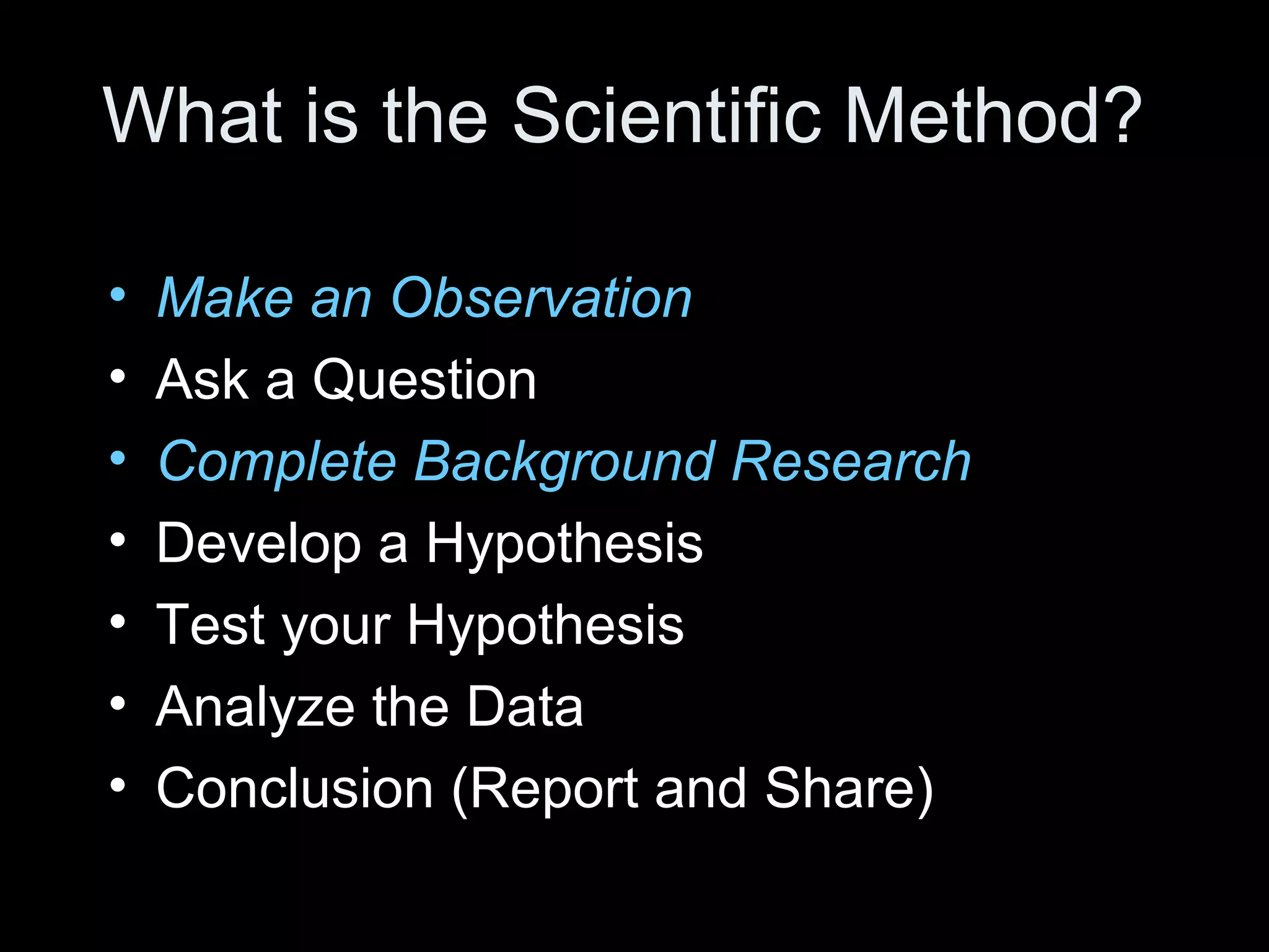 Scientific method PPT 2013 for notes | PPT