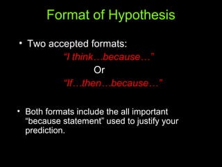 Scientific method PPT 2013 for notes | PPT