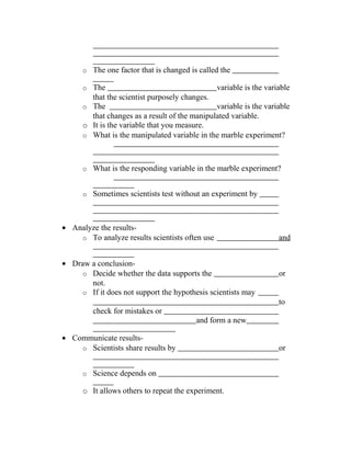 Scientific method notes12 | PDF
