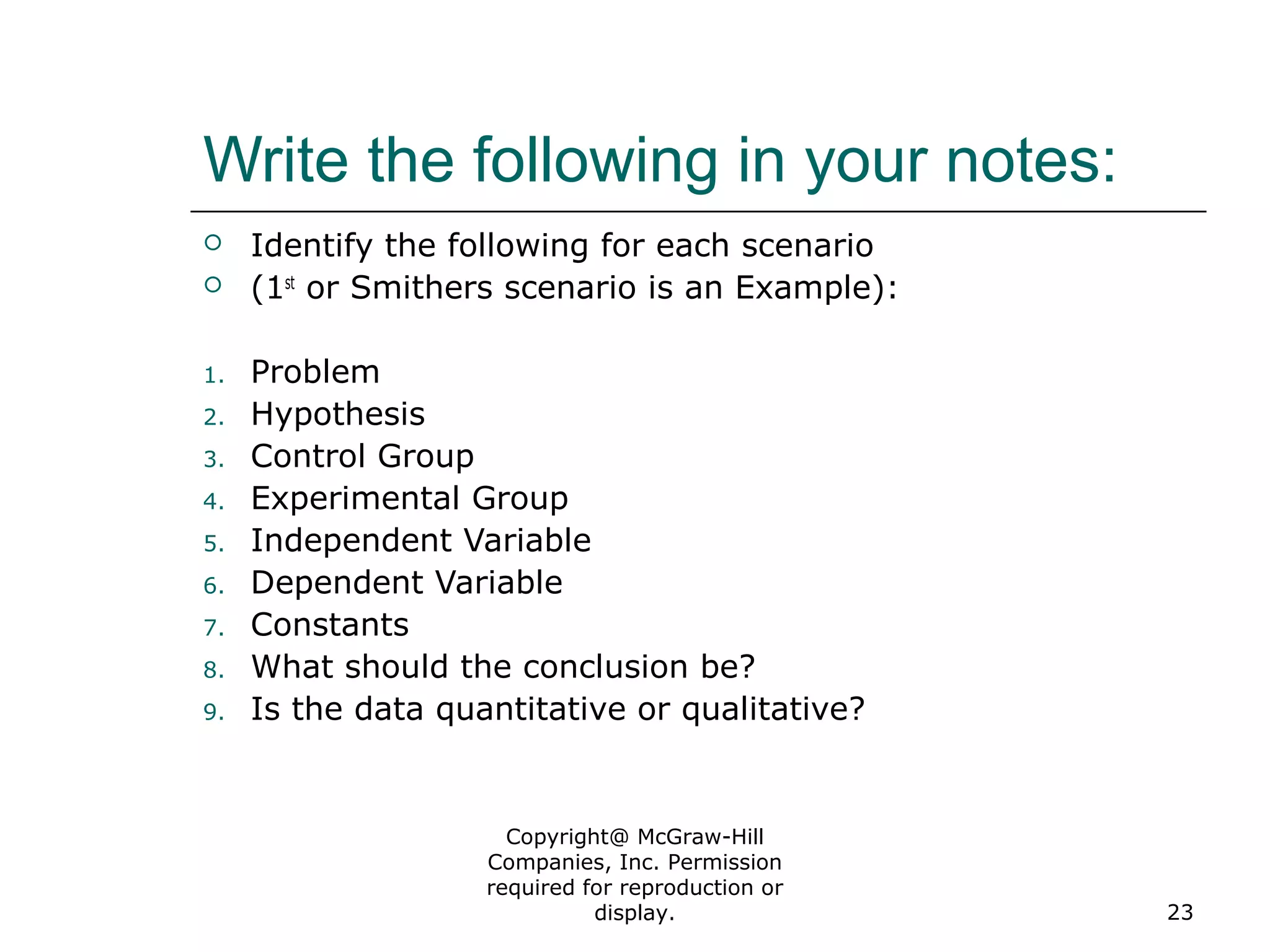 Scientific Method notes | PPT