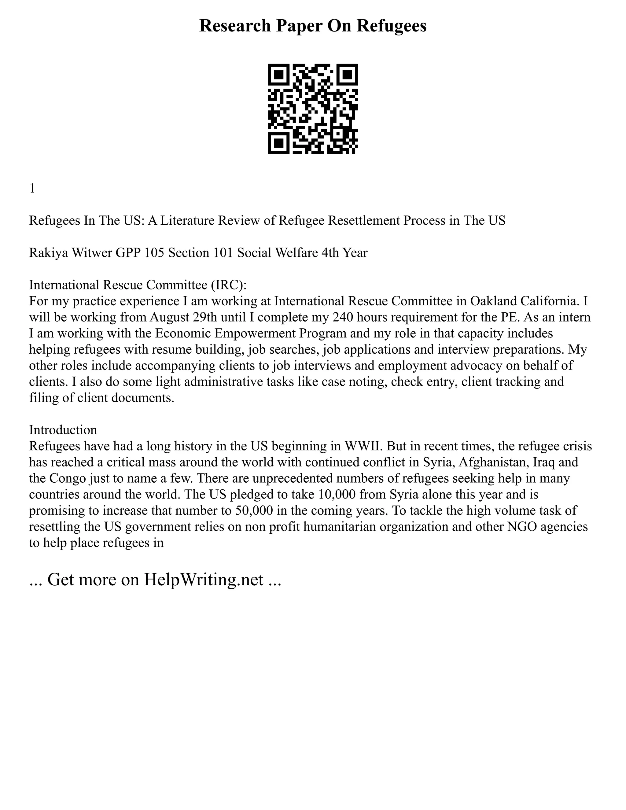 Scientific Method Paper Example - Example Metho | PDF