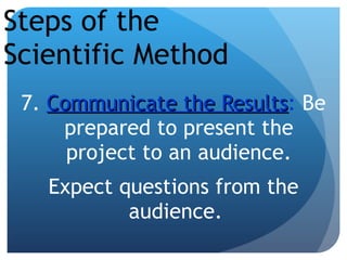 Scientific Method Powerpoint | PPS
