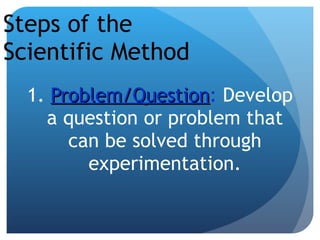 Scientific Method Powerpoint | PPS