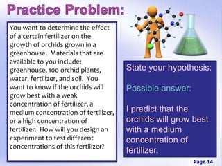 Scientific method power point | PPT