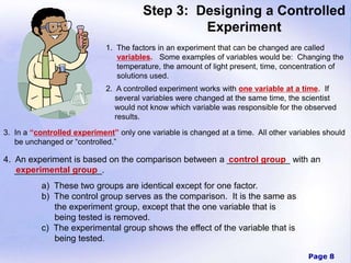 Scientific method power point | PPTX