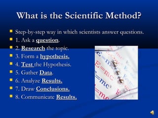 Scientific method powerpoint.php | Physics | Science