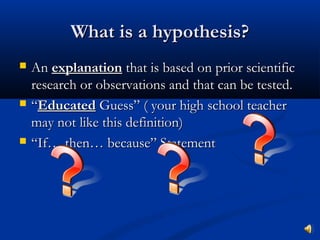 Scientific method powerpoint.php