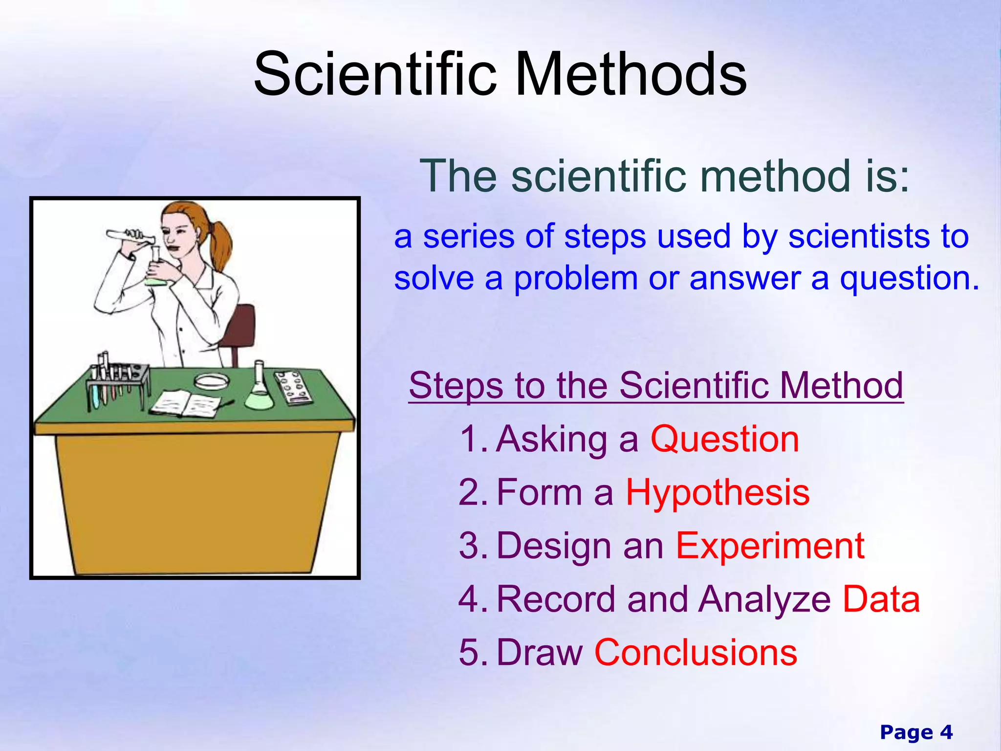 Scientific method power point slideshare | PPTX