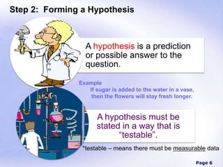 Scientific method power point slideshare | PPTX