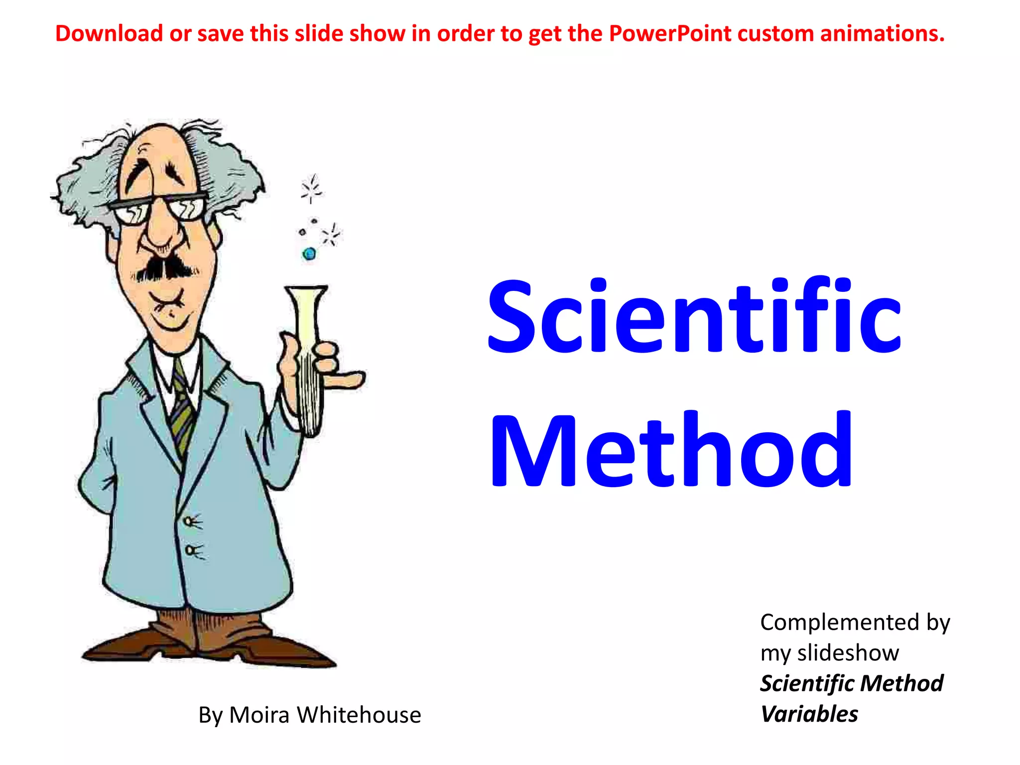 Scientific method procedures (Teach) | PPTX
