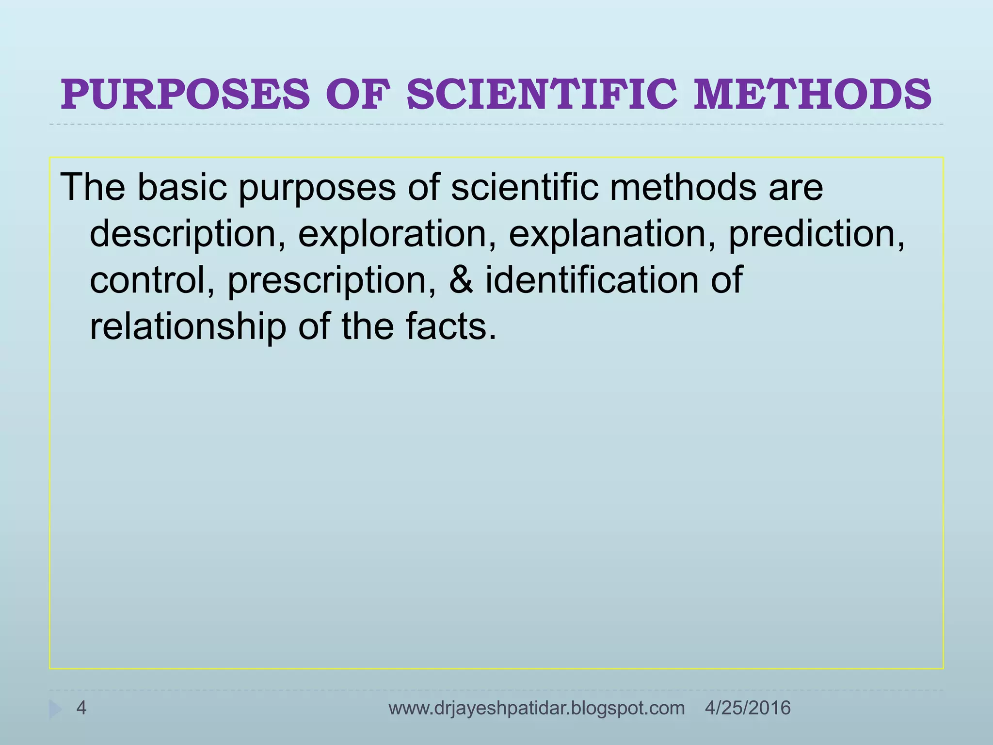 Scientific methods of research | PPSX
