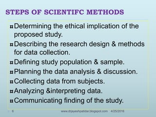 Scientific methods of research | PPSX