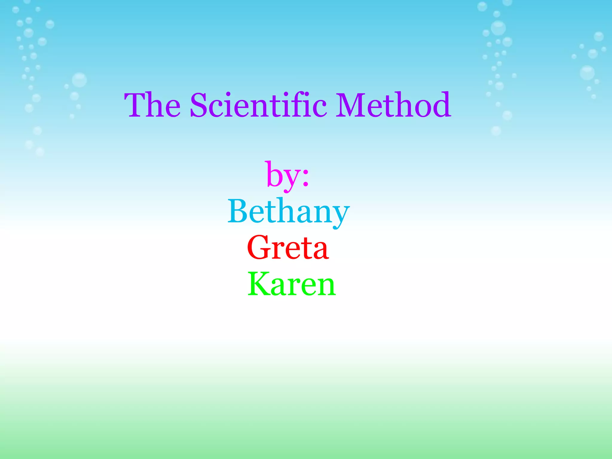 Scientific method song | PPT | Science