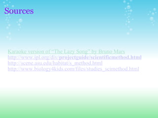 Scientific method song | PPT | Science