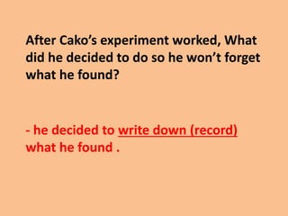 Scientific method story | PPTX