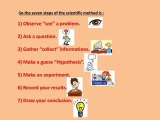 Scientific method story | PPTX | Science