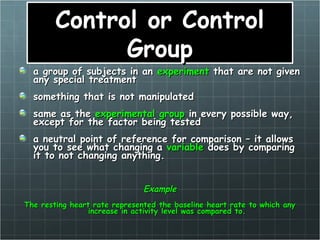 Scientific method terms_-_heart_rates_lab | PPT