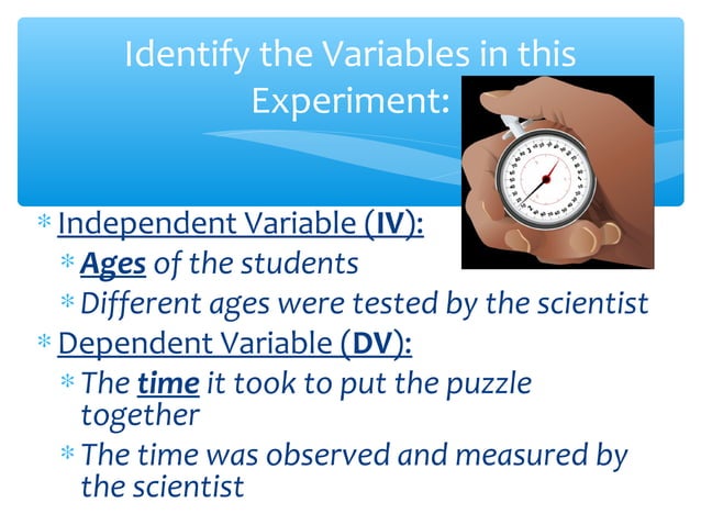 Scientific method & variables | PPT