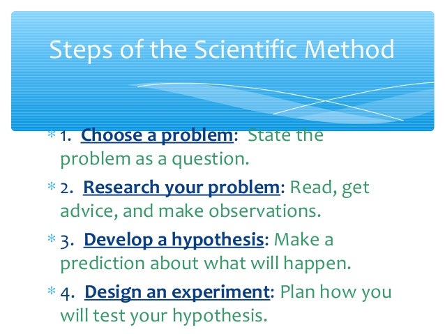 Scientific method & variables
