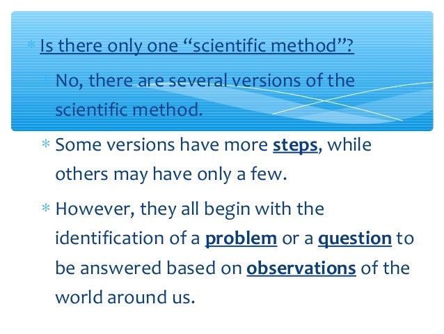 Scientific method & variables