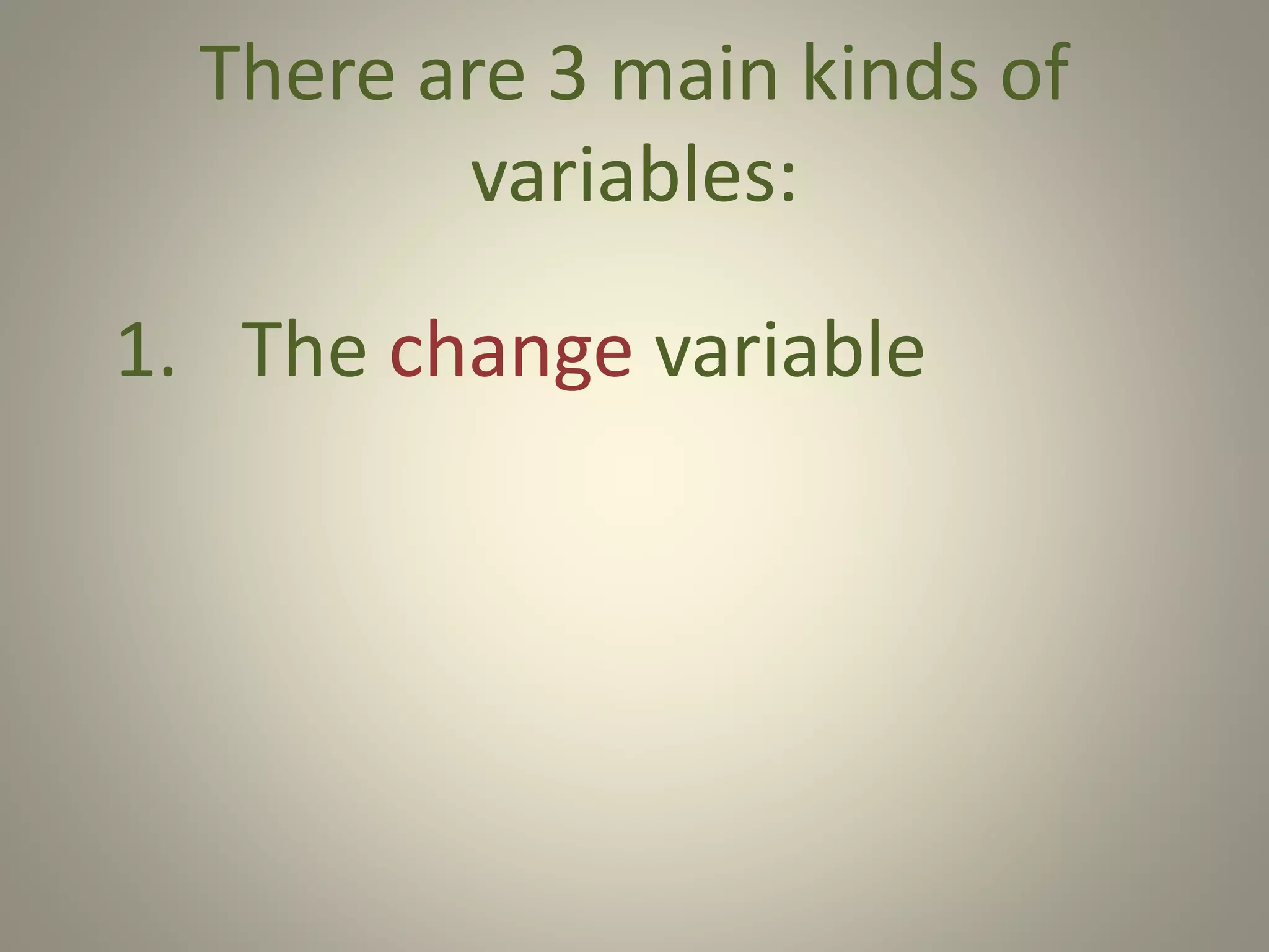 Scientific Method: Variables (Part 1) | PPTX