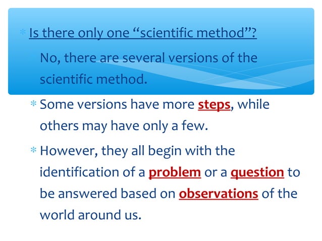 Scientific method & variables | PPT