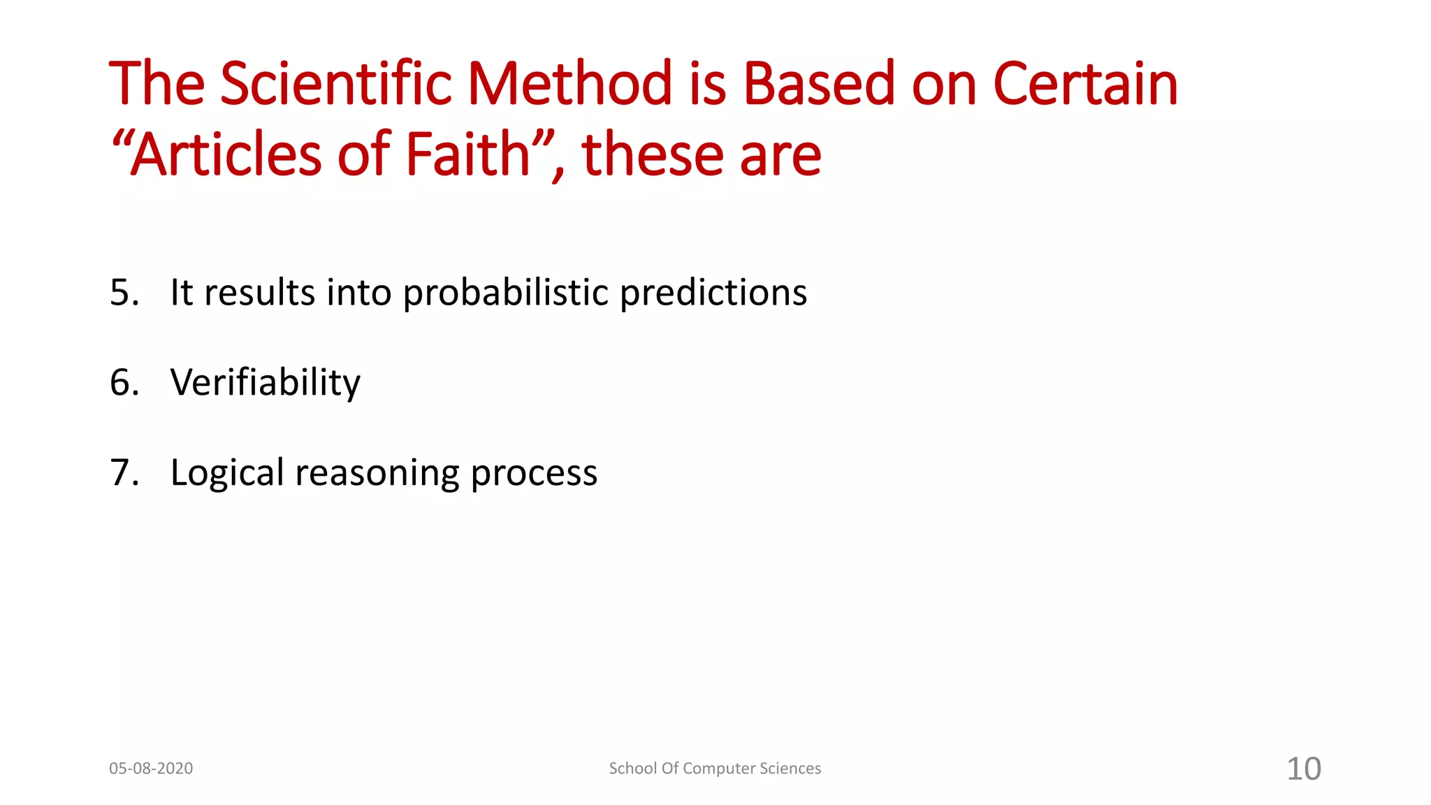 Scientific method vs arbitory method, Research Methods, Research ...