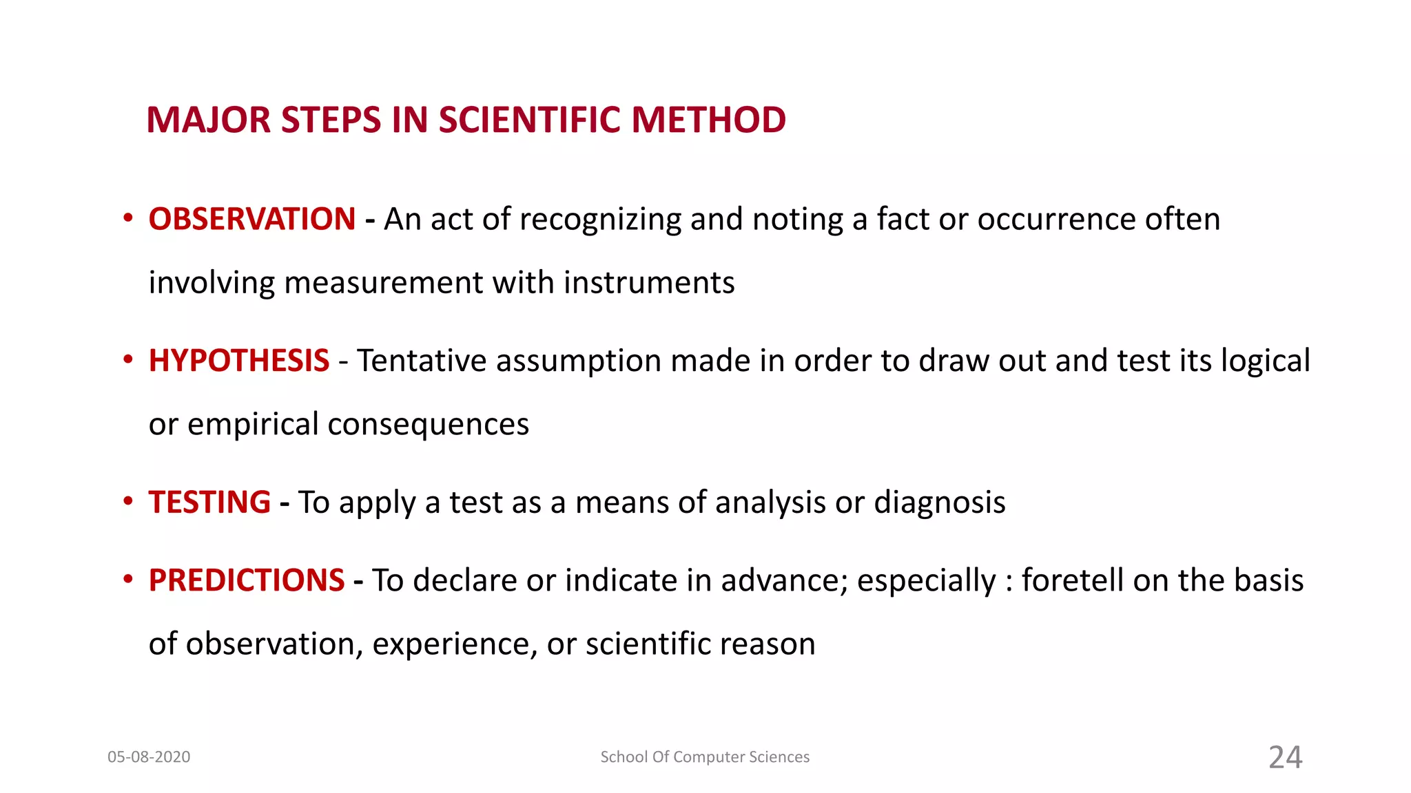 Scientific method vs arbitory method, Research Methods, Research ...