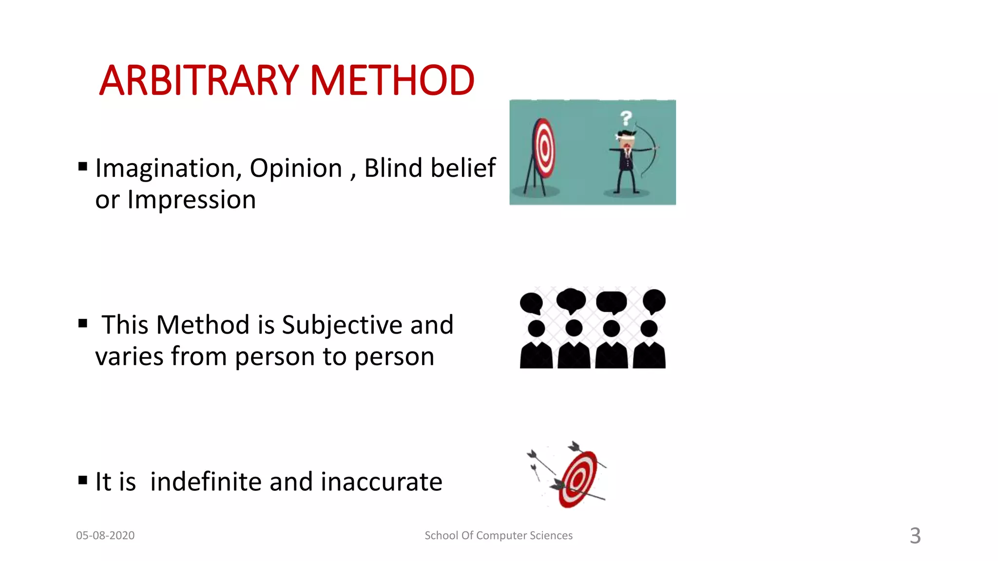Scientific method vs arbitory method, Research Methods, Research ...