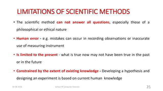 Scientific method vs arbitory method, Research Methods, Research ...