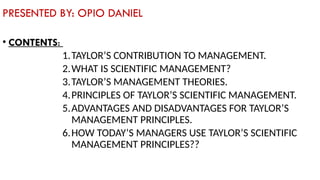 Scientific MGT Theory by Fredrick Taylor edited.pptx