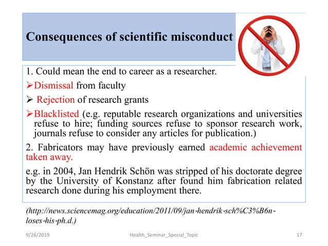 Scientific misconduct | PPTX | Science