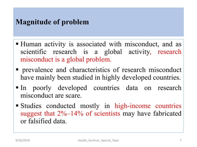 Scientific misconduct | PPTX | Science