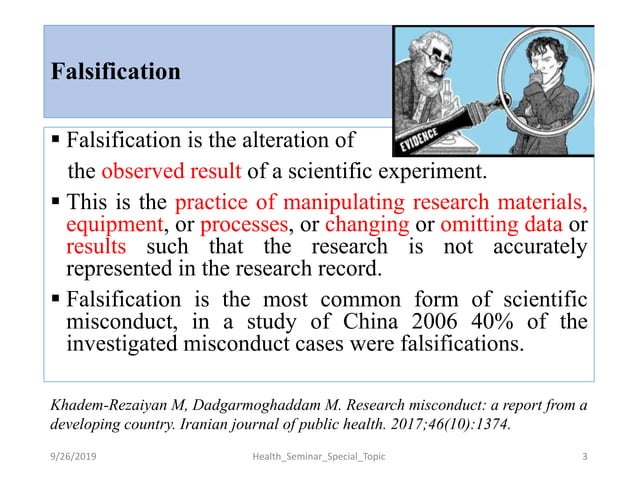 Scientific misconduct