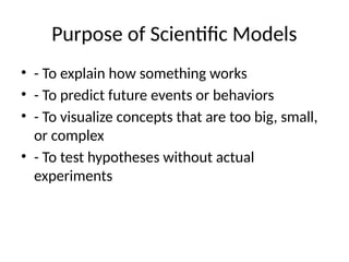 Scientific Models, types of scientific models and importance of ...