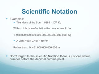 Scientific notation 1 | PPTX
