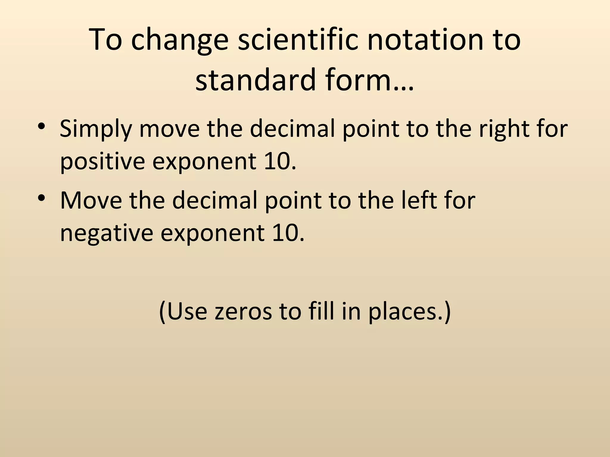 Scientific notation | PPT
