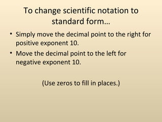 Scientific notation | PPT
