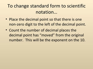 Scientific notation | PPT