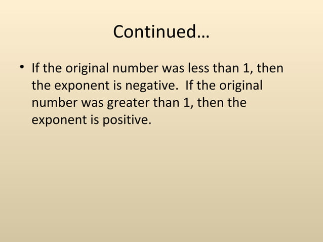 Scientific notation | PPT