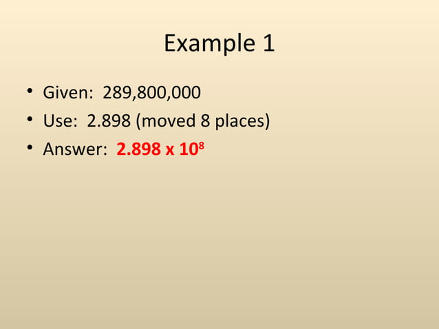 Scientific notation | PPT