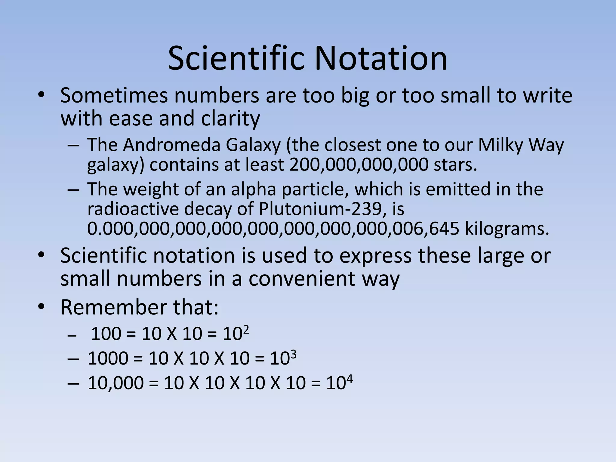 Scientific notation | PPT