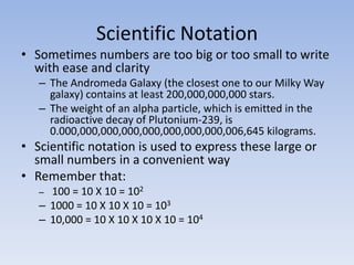 Scientific notation | PPT