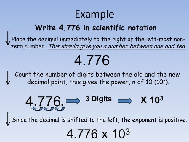 Scientific notation | PPT